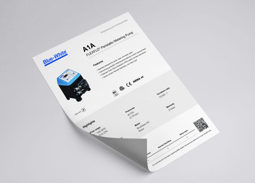 A1A Technical Data Sheet - 85000-144 - Blue-White Industries