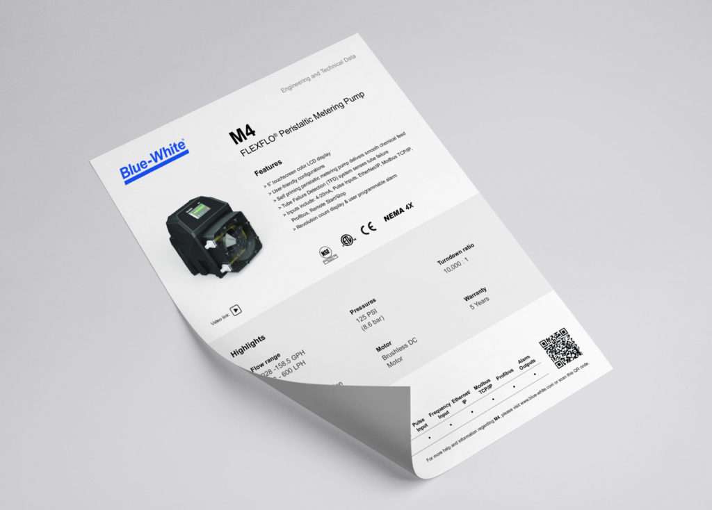 M4 Technical Data Sheet – 85000-158 - Blue-White Industries