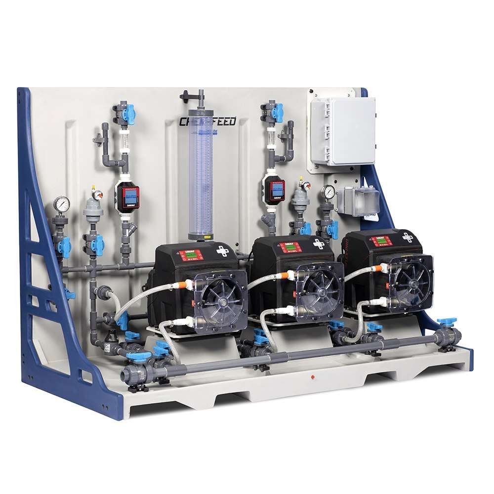 CFPS-3 Plastic Triplex Skid System - Blue-White Industries