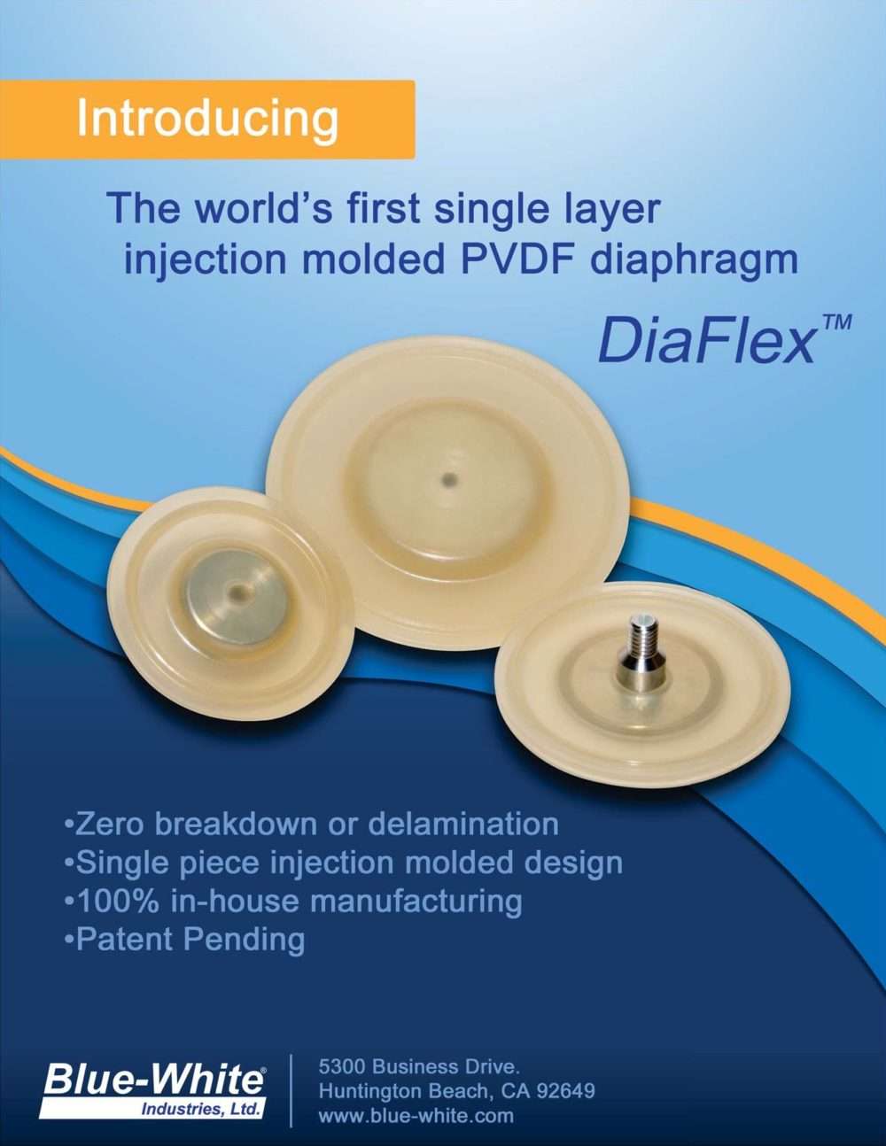 Introducing the DiaFlex® Diaphragm - Blue-White Industries