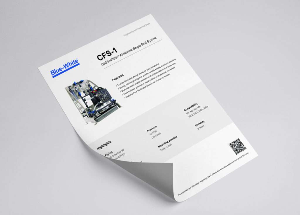 CFS-1 Technical Data Sheet – 85000-174 - Blue-White Industries