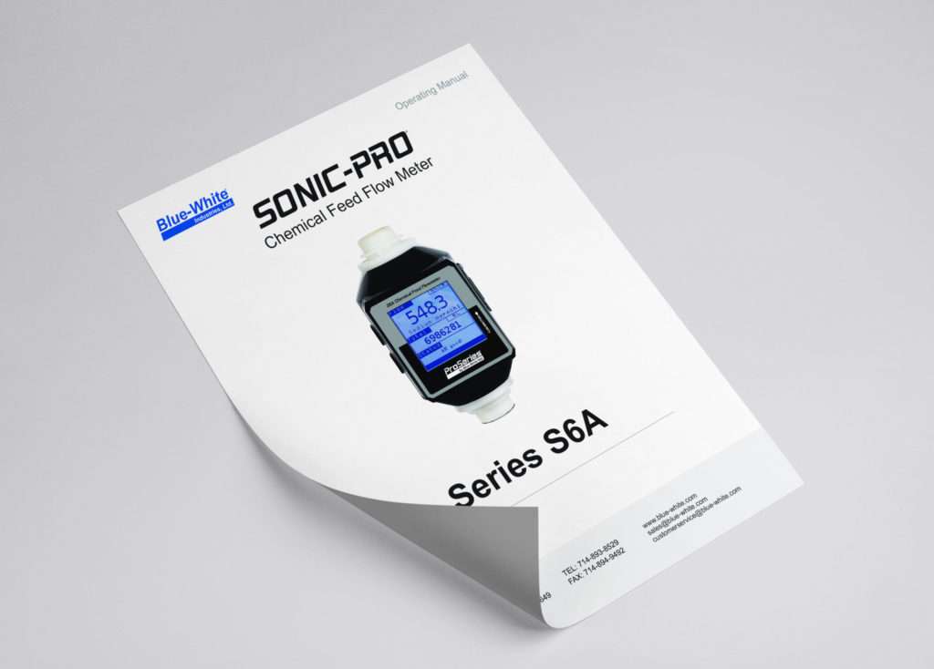 S6A Instruction Manual - 80000-594 - Blue-White Industries