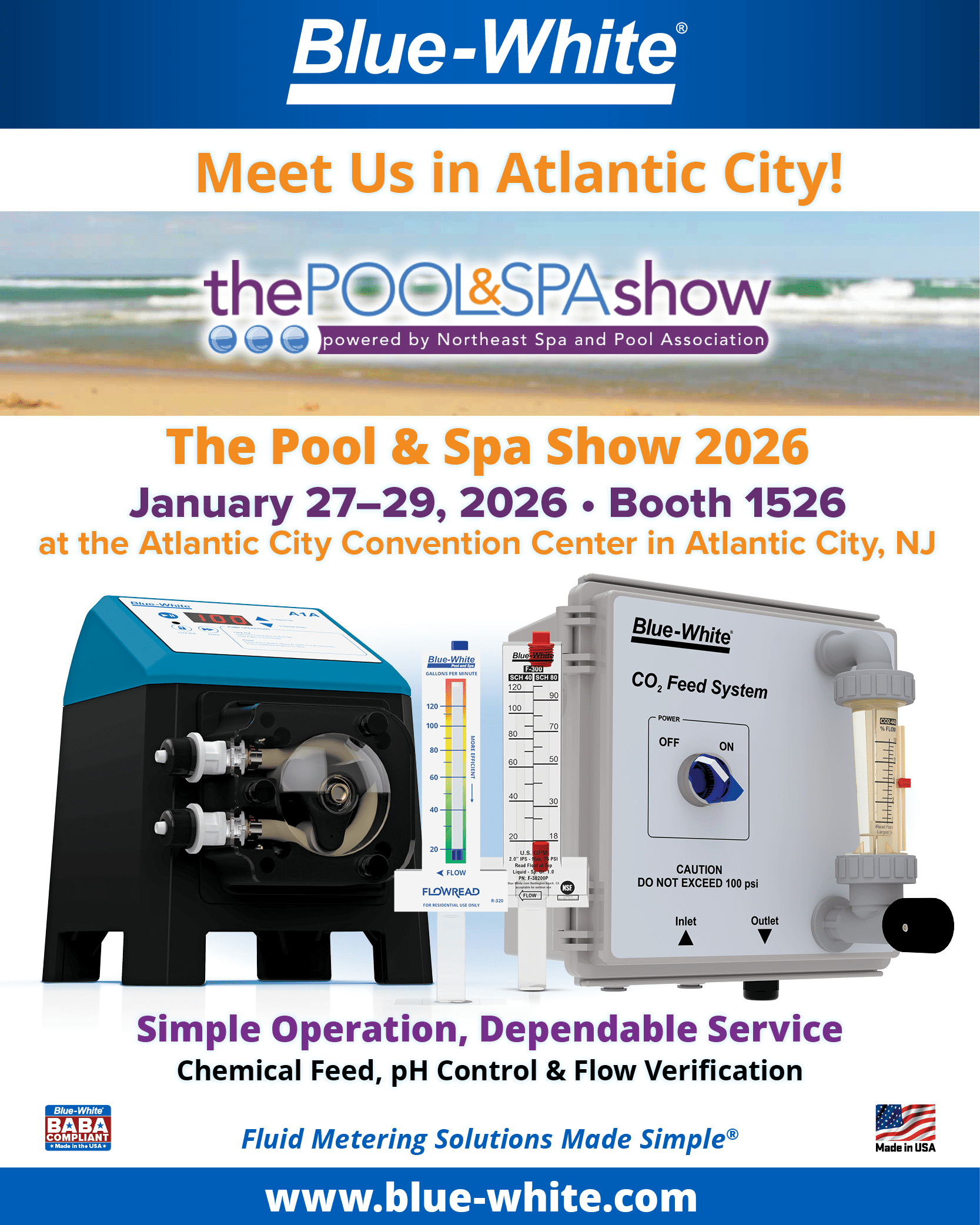 The Pool & Spa Show 2026 - Blue-White Industries