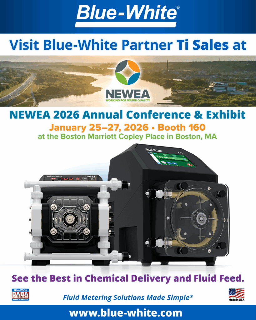 Conferencia y exposición NEWEA 2026 - Blue-White Sus productos