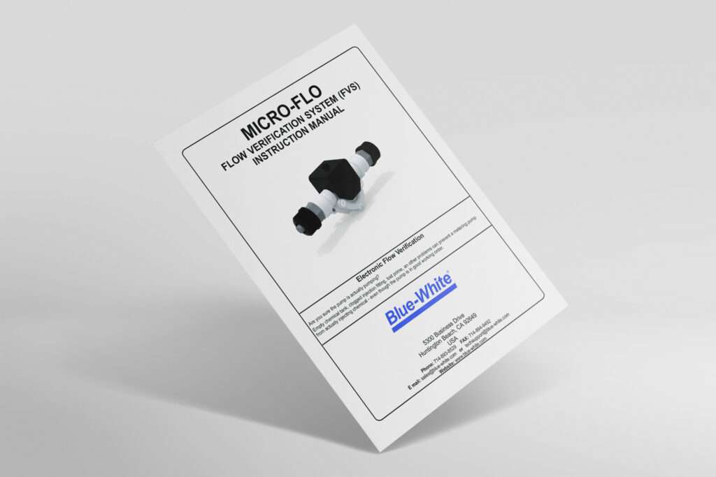 MICRO-FLO FVS Instruction Manual - 80000-402 - Blue-White Industries