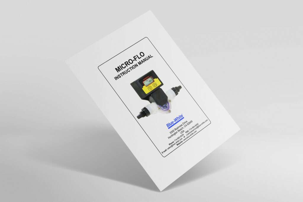 MICRO-FLO Instruction Manual - 80000-406 - Blue-White Industries