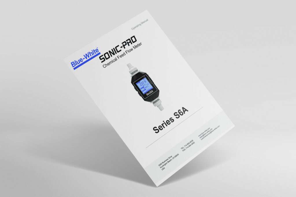 S6A Instruction Manual - 80000-594 - Blue-White Industries