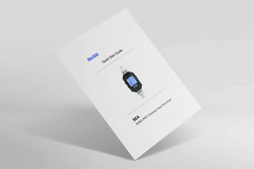 S6A Quick Start Guide - 80000-595 - Blue-White Industries