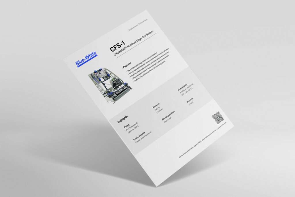 CFS-1 Technical Data Sheet – 85000-174 - Blue-White Industries