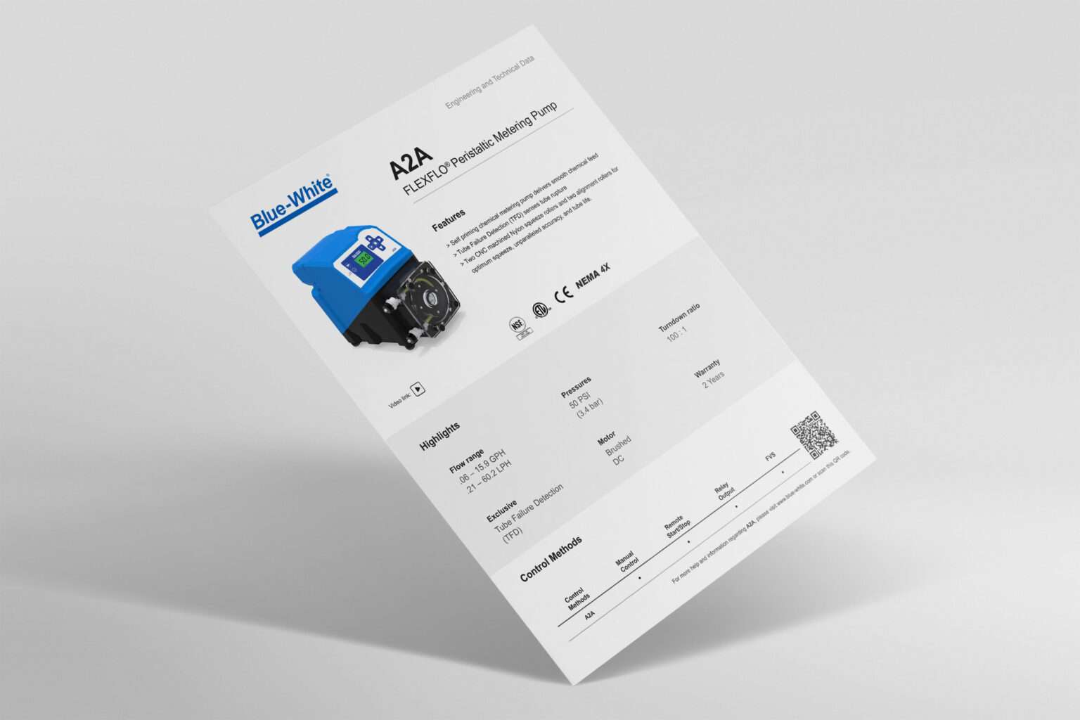 Fiche technique A2A - 85000-150 - Blue-White Industries