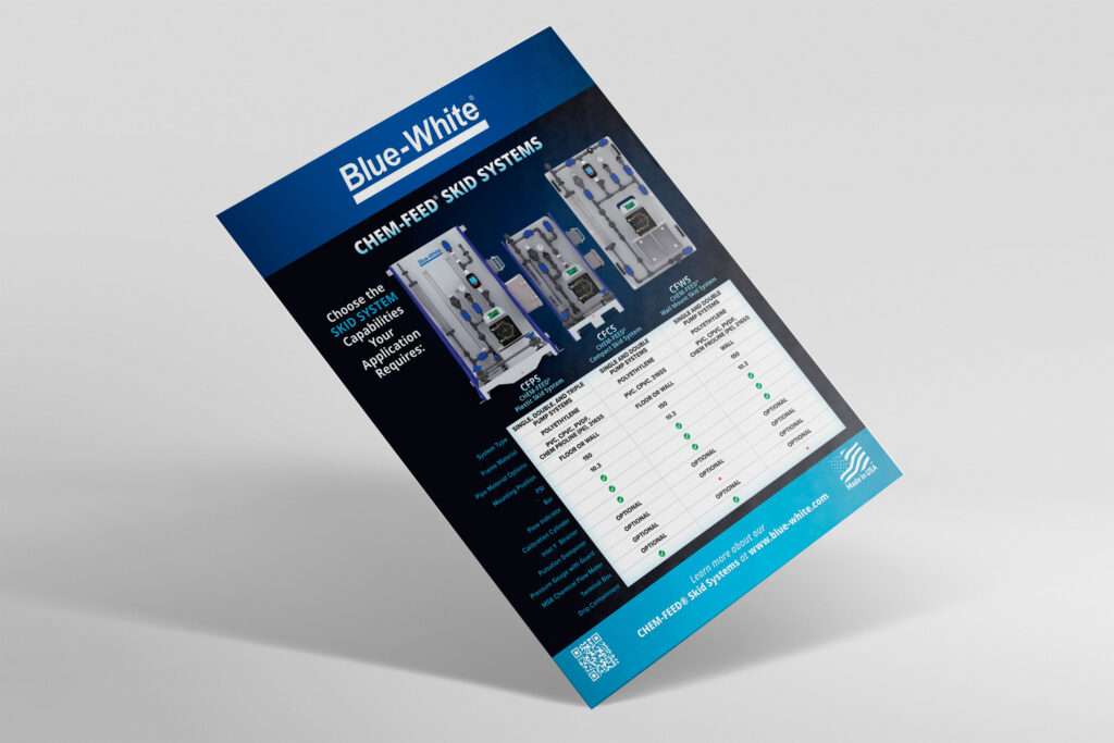 CHEM-FEED® Tabla comparativa de patines industriales - Blue-White ...